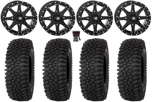 High Lifter HL10 15" Wheels Black 35" Roctane STX Tires Textron Wildcat ...