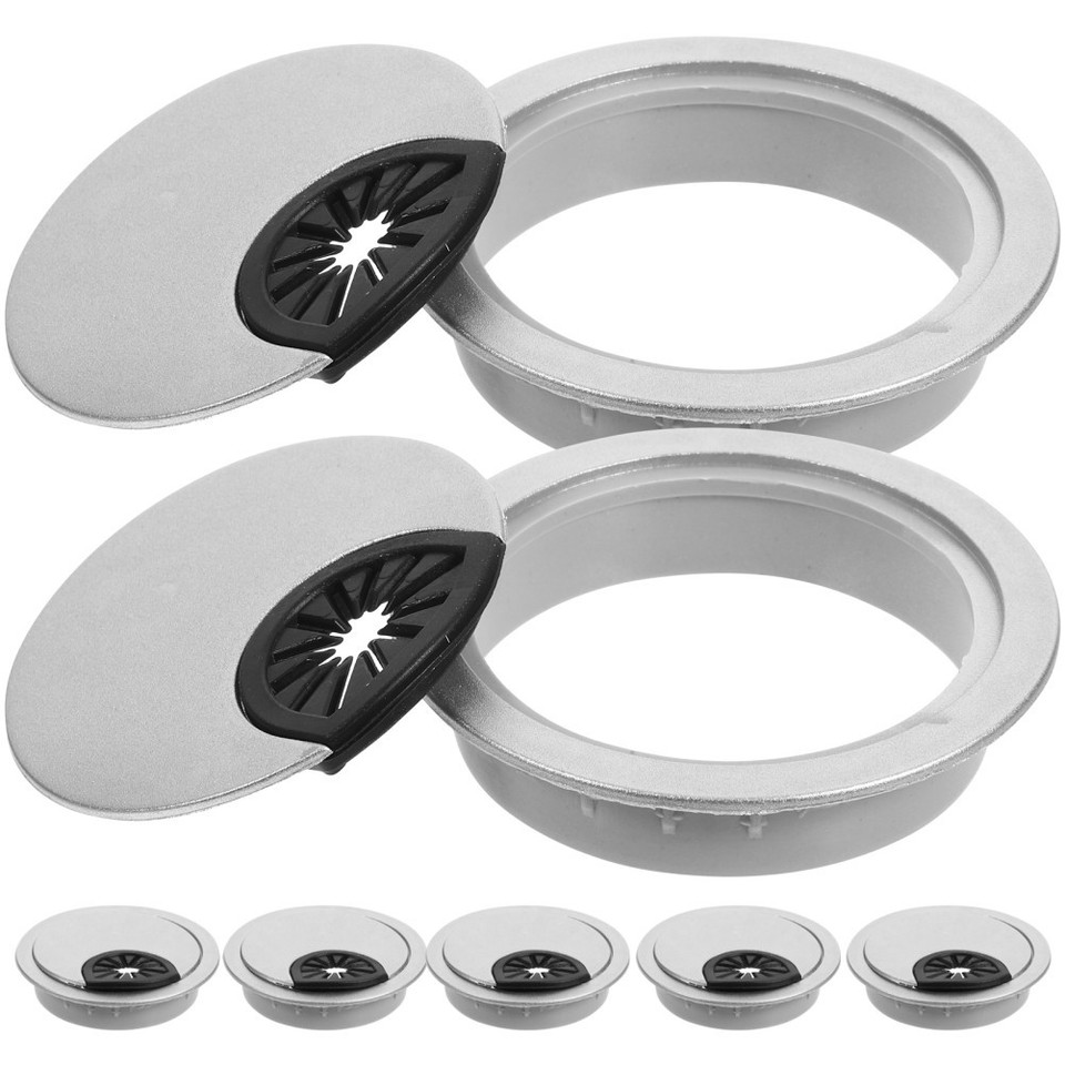 20 Pcs Desktop Wire Hole Plug Cable Grommets Computer Threading Cover ...