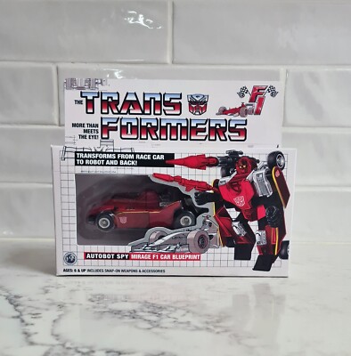 TRANSFORMERS G1 AUTOBOT MIRAGE "F1 BLUEPRINT" Custom Toy figure in ...