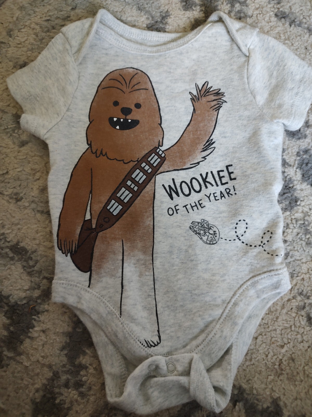 Star Wars Wookie Of The Year One Piece 0 To 3 Month In Excellent ...
