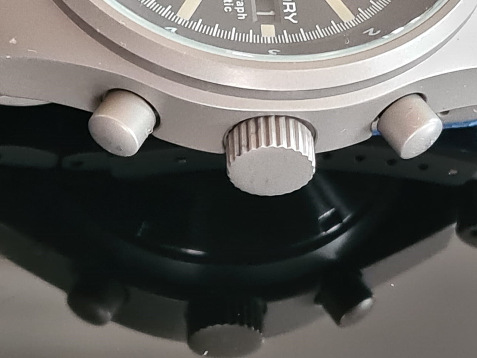 Military 3H Automatic Chronograph Watch - BUND 7750 Clone - Titanium ...