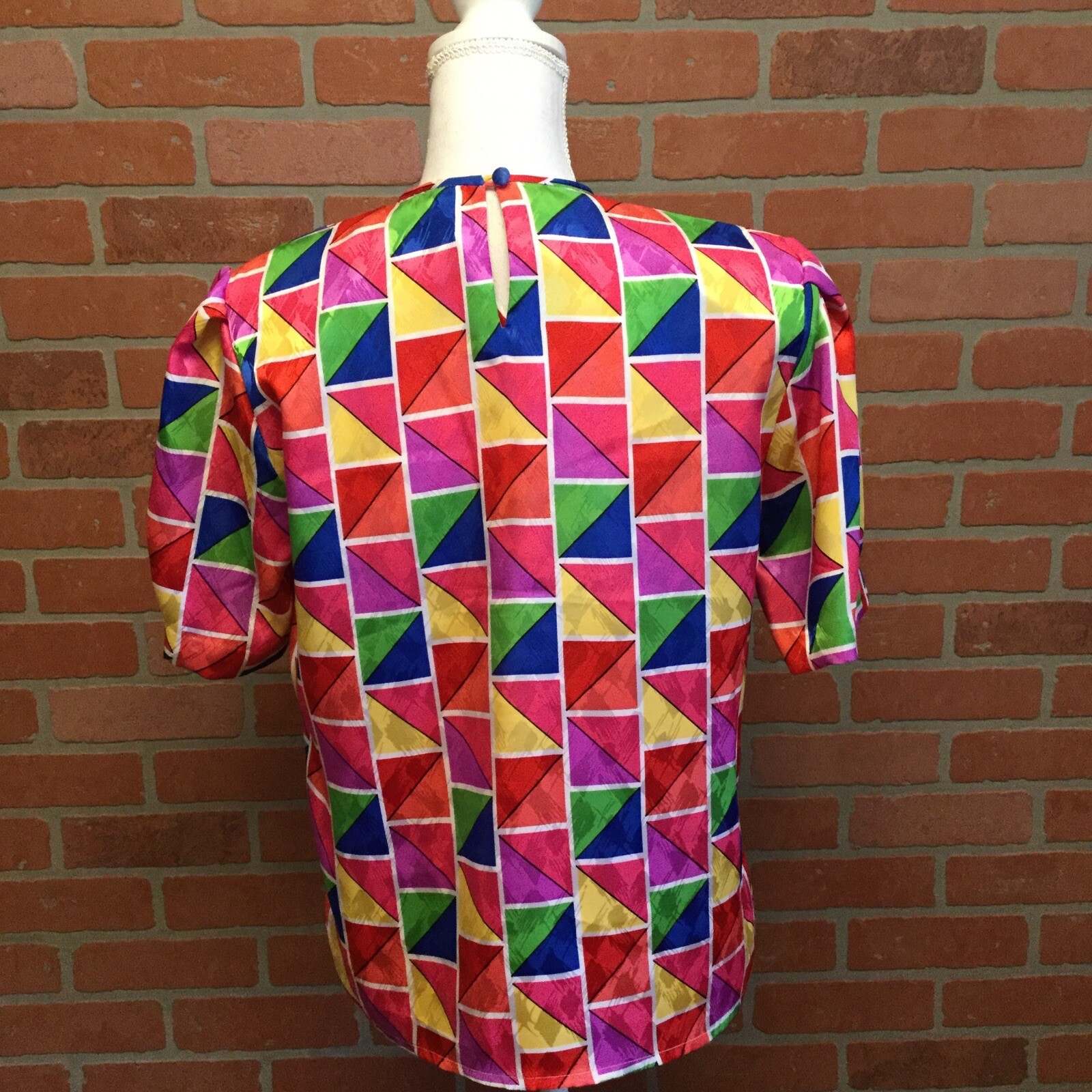 Pierre Cardin primary colors 80’s triangle geometric … - Gem