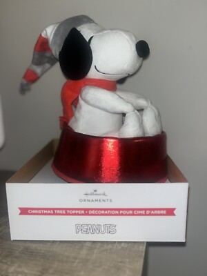 NEW Hallmark Peanuts Plush Snoopy Tree Topper | eBay