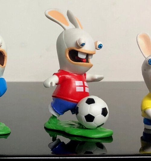 Rayman Rabbids Invasion Rabbit Football Player UBI art Ubisoft Rabbid ...