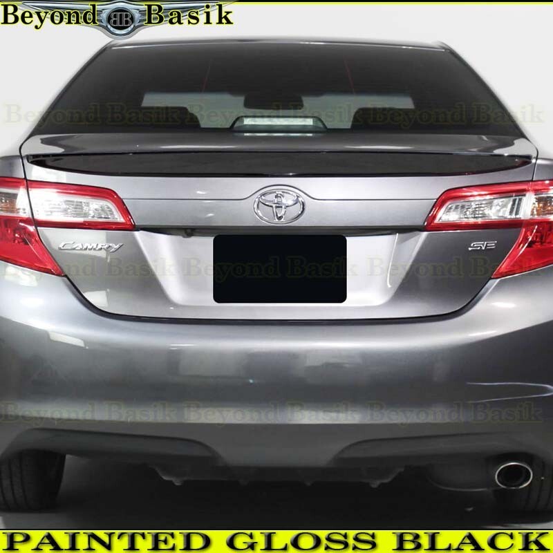 For 2012 2013 2014 Toyota Camry GLOSS BLACK Factory Style Trunk Spoiler ...