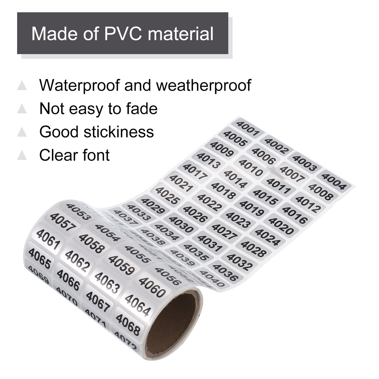 4001 to 5000, 5001 to 6000 Consecutive Number Stickers Label Numbers ...