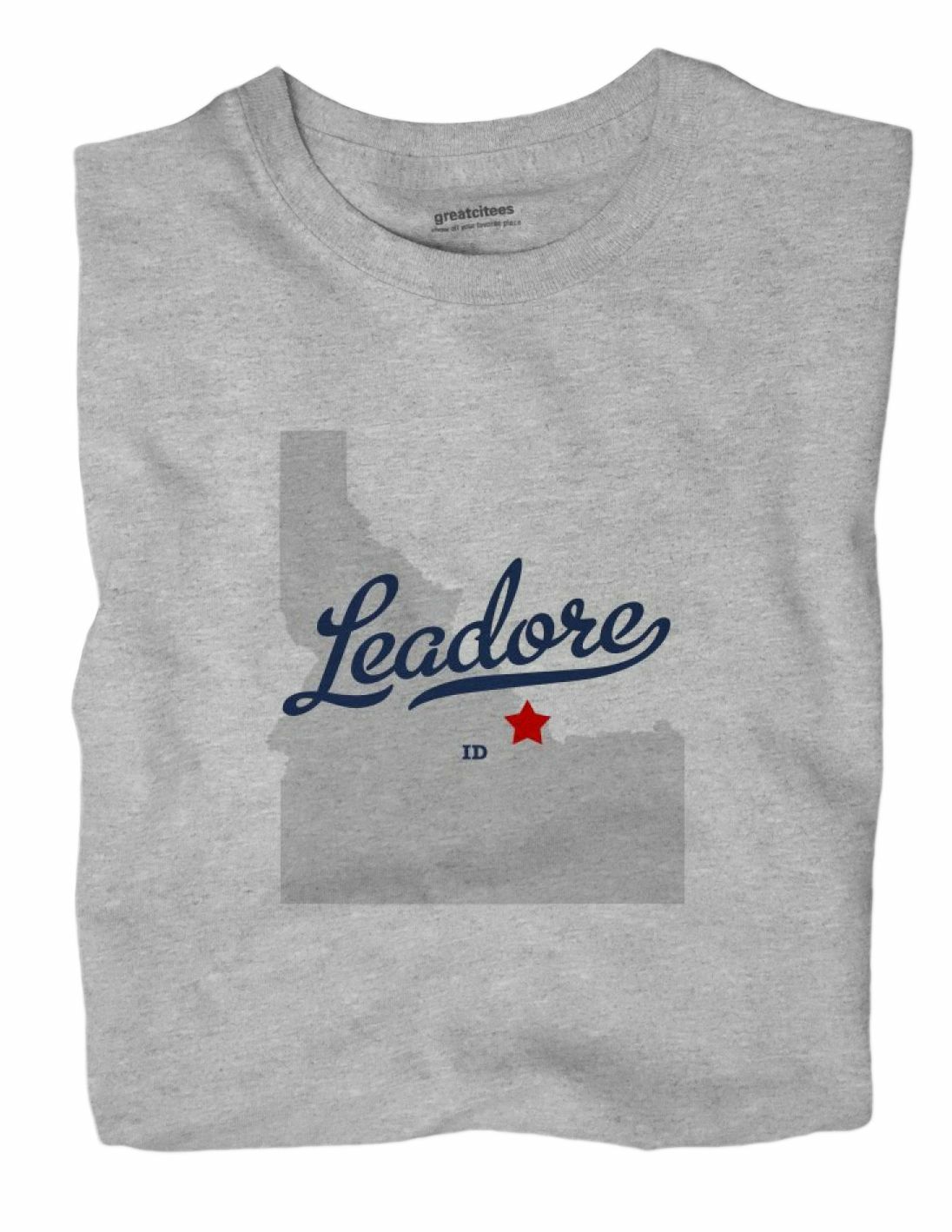 Leadore Idaho ID T-Shirt MAP | eBay