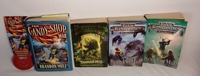 Lot of 4 BRANDON Mull BOOKS Five KINGDOMS FABLEHAVEN CANDY SHOP WAR ...