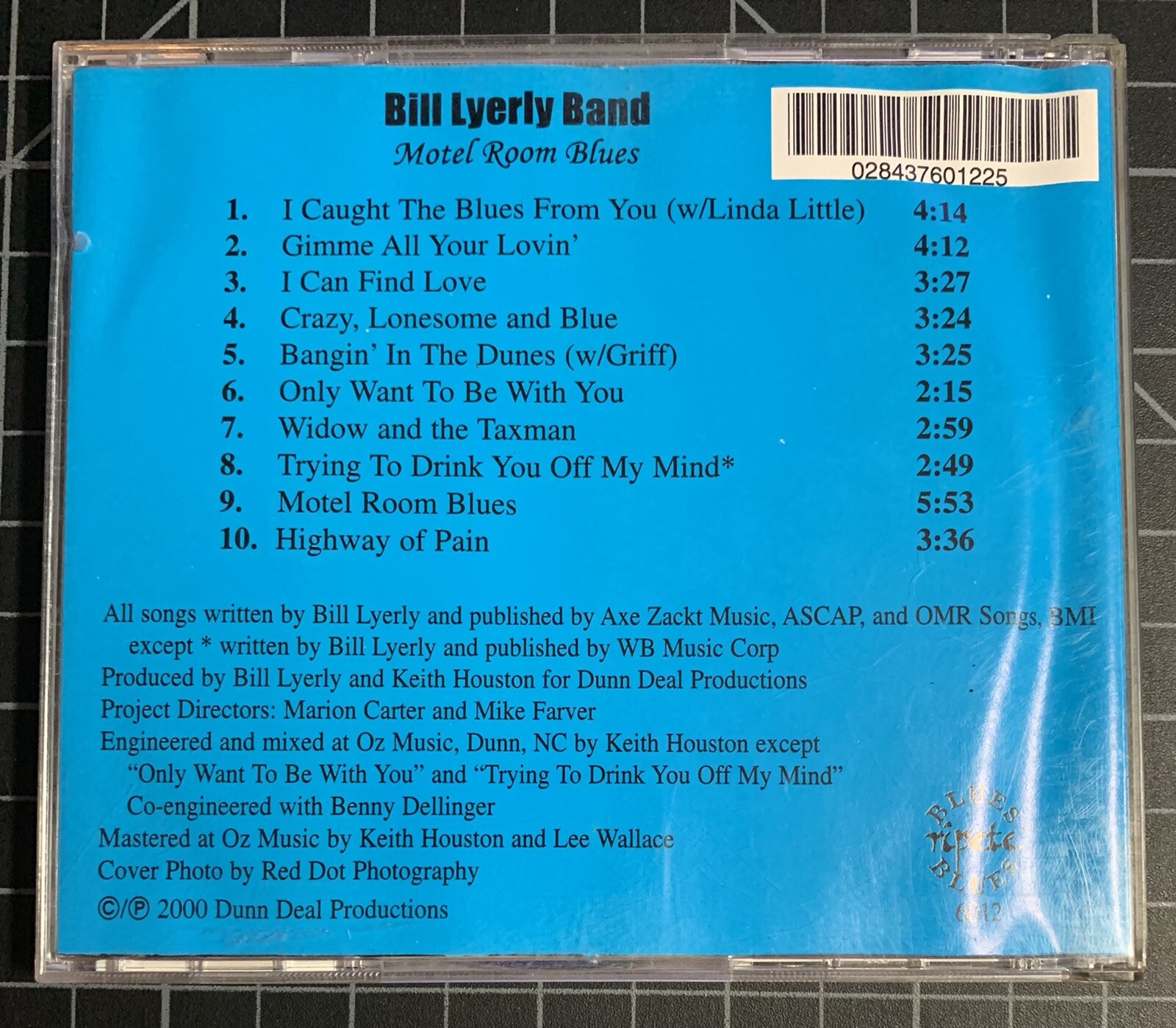 Bill Lyerly : Motel Room Blues Blues CD Very Clean Disc Excellent ...