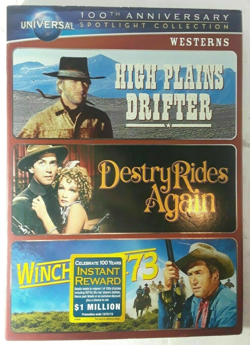 Westerns (DVD, 2012, 3-Disc Set, 100 Years of Universal 100th ...