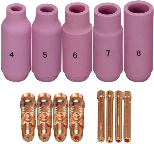 TIG KIT Alumina Cup-Collet Body Accessory 0.040"-1/8" TIG Torch 17 18 ...