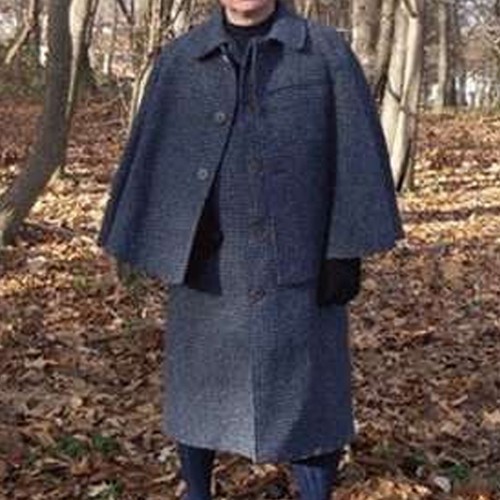 Men's Inverness Cape Coat, Men's Long Cape Coat, Men's Wool Cape Coat ...
