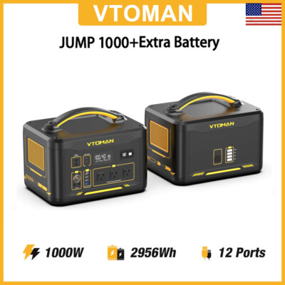 VTOMAN 1800W/1500W/600W Portable Power Station LiFePO4 Battery ...