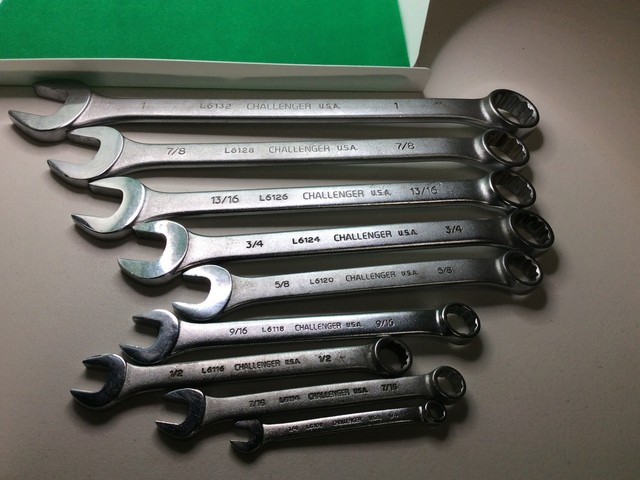 PROTO Challenger 10 of 11pc 12pt Combination Wrench Set 3/8-1” in Pouch ...