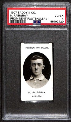 1907 Taddy & Co Prominent Footballers #NNO N Fairgray PSA 4 VGEX C89593 ...