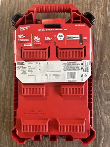 Milwaukee 48-32-5162 SHOCKWAVE Impact Drill Drive & Fasten PACKOUT Set ...