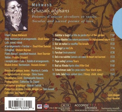 USTAD MAHWASH GHAZALS AFGHANS NEW CD 794881838929| eBay