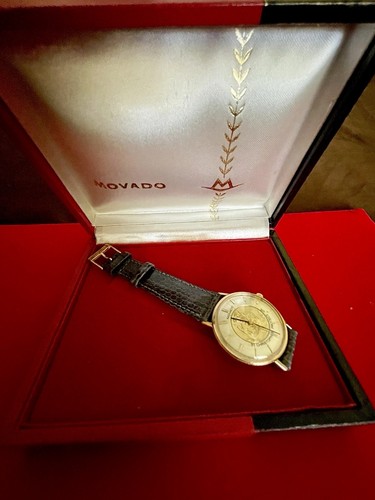 14k MOVADO “ST CHRISTOPHER” WATCH IN BOX-Ref:49666.VERY FEW MADE! | eBay
