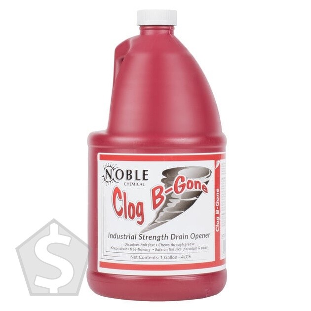 Noble 1 Gallon / 128 oz. Clog B-Gone Ready-to-Use Drain Opener - 4/Case ...