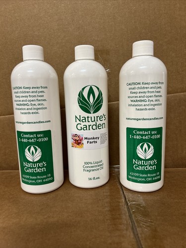 NATURE'S GARDEN Monkey Farts 100% Liquid Concentrated Fragrance Oil (3 ...