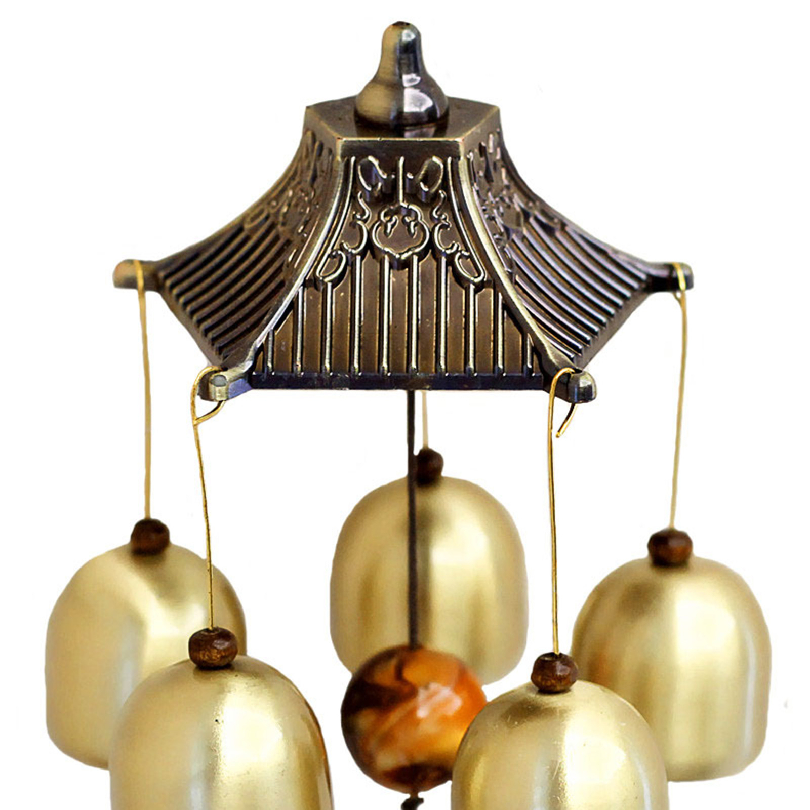 Wind Chime Outdoor Good Luck Fengshui Hanging Wind Bells Lightweight | eBay