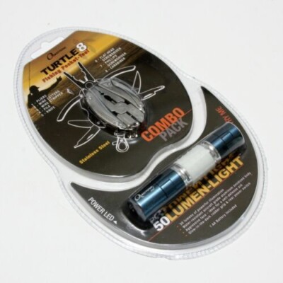Quarrow Turtle 8 Fishing Pocket 8-Tool Combo Pack Plus 50 Lumen ...