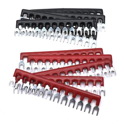 Yootop 10Pcs 12 Positions Fork Type Terminal Jumper Block Wire ...