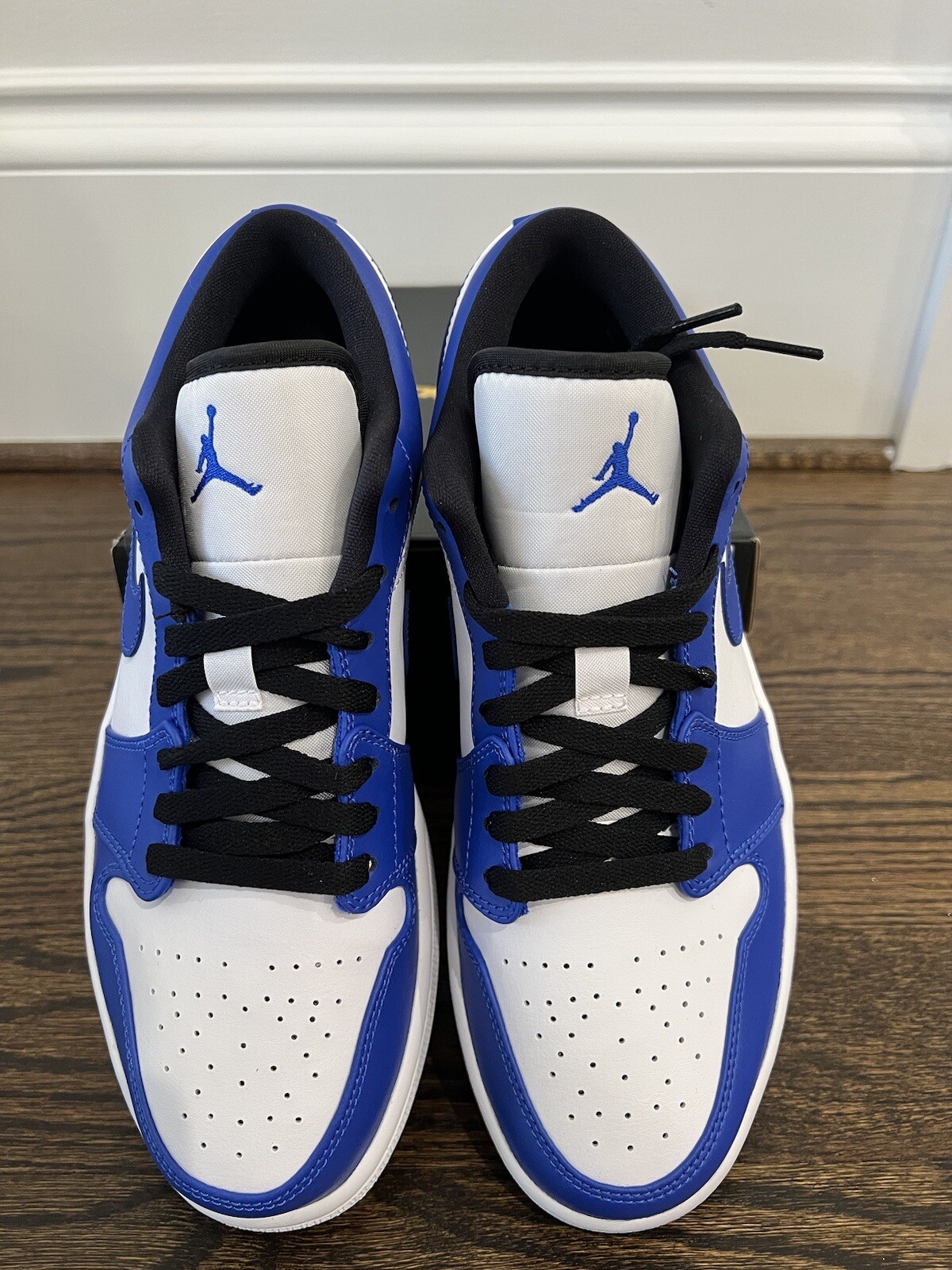 NIKE AIR JORDAN 1 LOW RETRO GAME ROYAL BLUE 553558-124 2020 WHITE BLACK ...