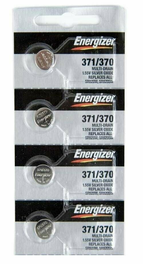 371 Energizer Silver Oxide Watch / Electronic Battery 4 Pcs ...