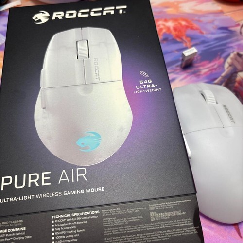 ROCCAT Gaming Mouse Pure Air Super Lightweight 54g Wireless White in ...