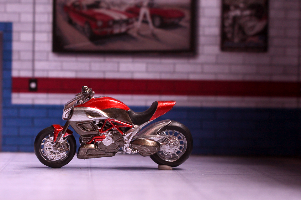 3D PRINT 1/64 motorcycle motorbike fit 1:64 figure car Mini Sand Micro ...