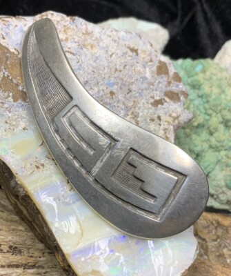 Vintage, Native American Hopi “Bernard Dawahoya” Sterling Silver Pin ...