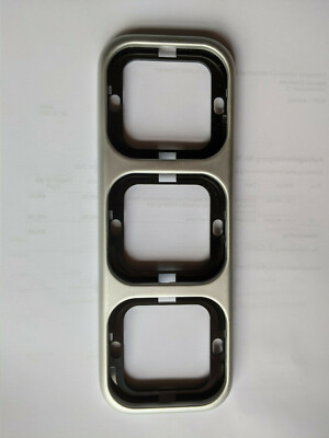 Schalterprogramm Busch-Jaeger Duro 2000 LX Rahmen silber 3-fach ...