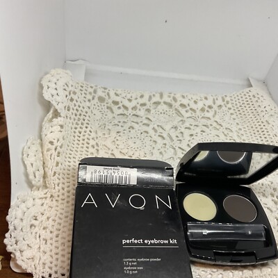 AVON PERFECT EYEBROW KIT POWDER & WAX DEEP BROWN | eBay Australia