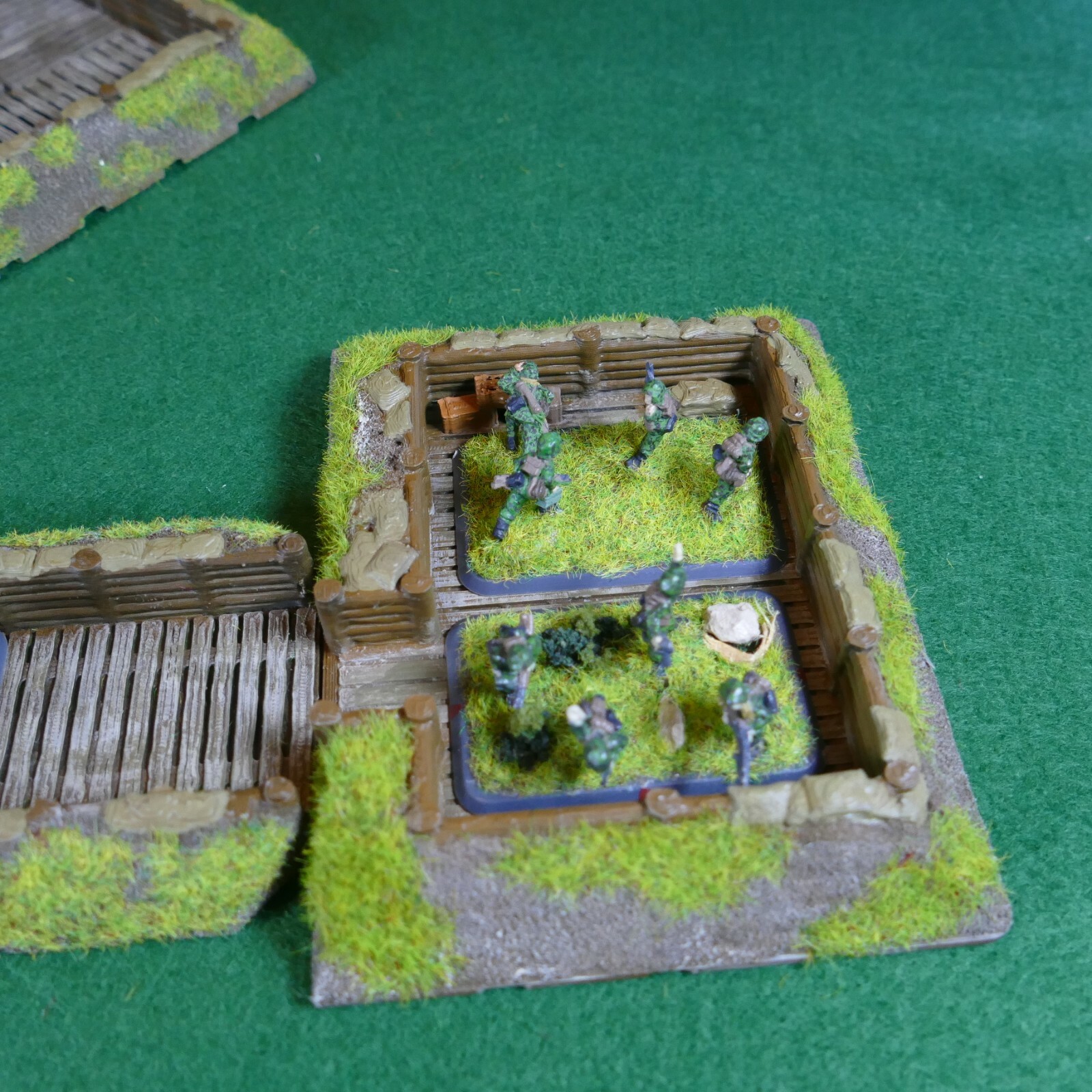 15mm, 12 piece, Flames of War Trench and Dugout Set 1 for WW2 Wargaming ...