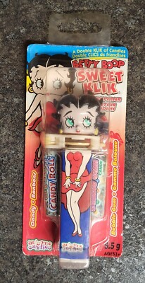 Betty Boop Sweet Klik Smarties Candy Bubble Gum Dispenser 2006 Sealed ...
