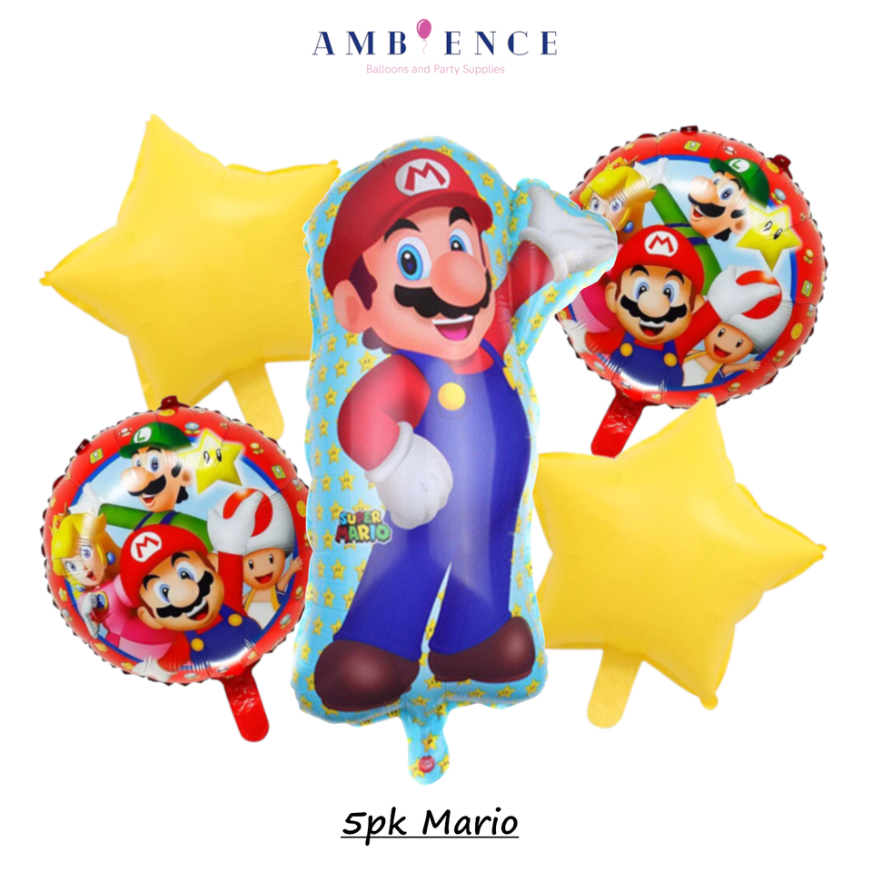 Mario Balloons Birthday Party Balloon Luigi Super Decorations Packs ...