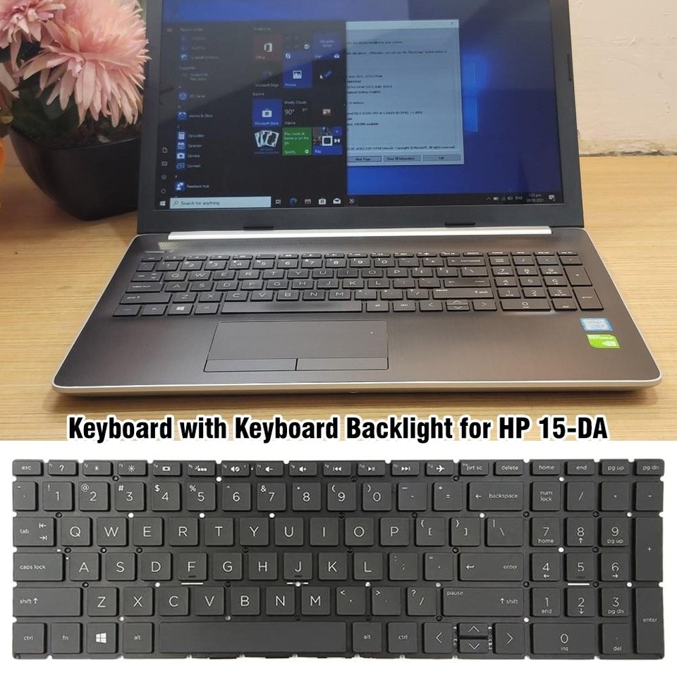For HP 15-DA / 15-DB US Version Laptop Backlight Keyboard | eBay