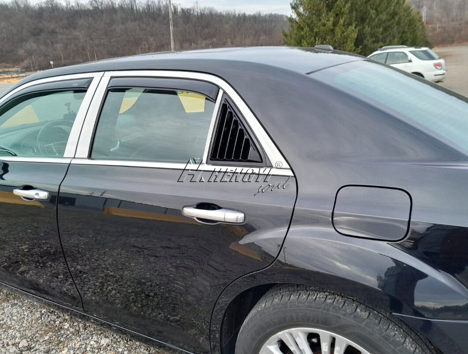Black For Chrysler 300 300C Sedan Accessory 2011-2023 Real Window ...