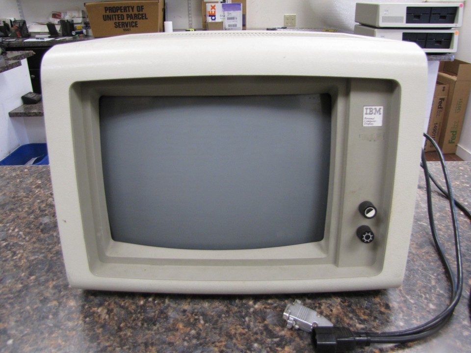 Vintage IBM 5151 Personal Computer Display Monitor - Works, very nice ...