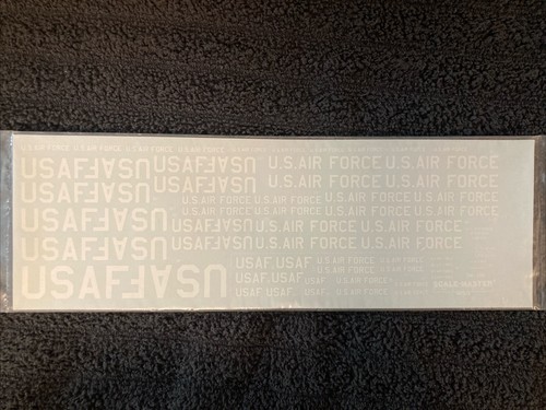 Scale-Master Decals 1/144 1/72 US Air Force USAF Lettering Sheet Low ...