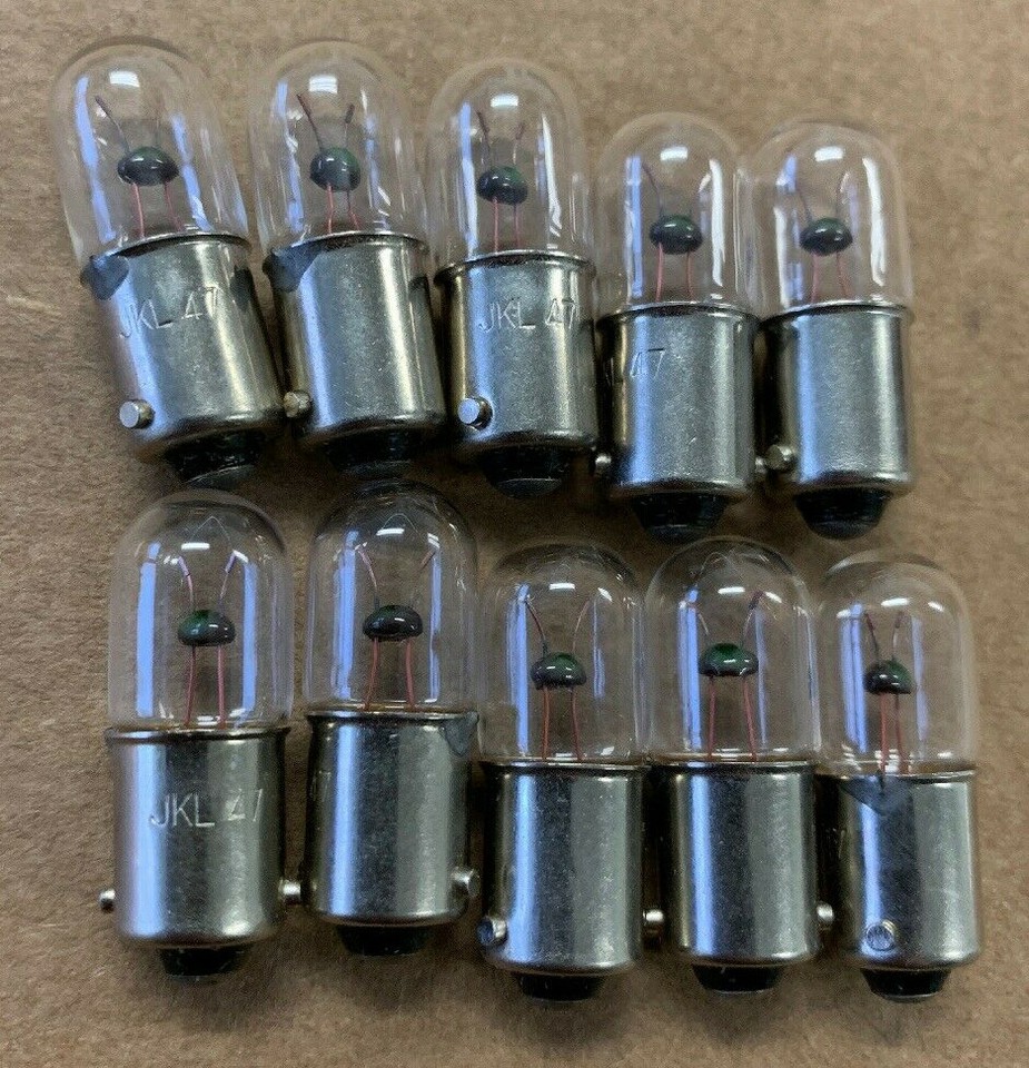 LOT OF 10 AUTO BULBS 47 LAMPS 6.3V .15A | eBay