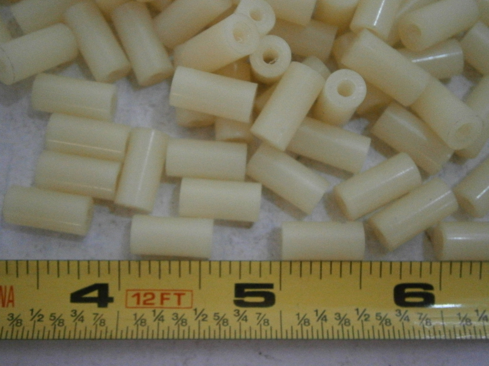 Micro Plastics 15TSP003 Tapped Nylon Spacers 4-40 x .500" Long Lot of ...