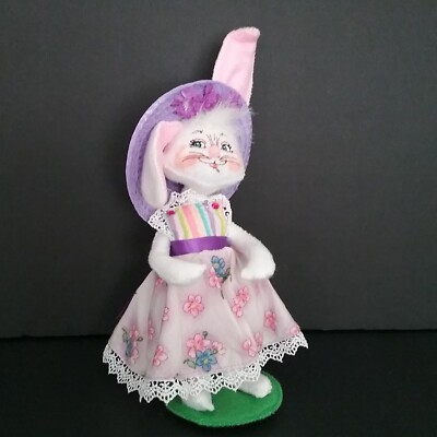 Annalee Easter 2009 "Easter Parade Girl Bunny", 8" with Hang Tag | eBay