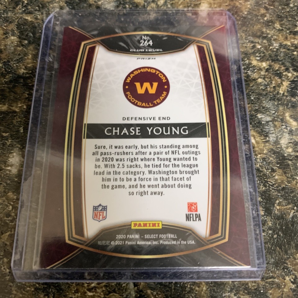 2020 Panini Select Football Chase Young Club Level Silver Prizm RC | eBay