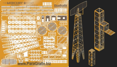 Mercury 9 Rocket 1/350 Scale Model Kit Photoetch Set 18SPH05P | eBay