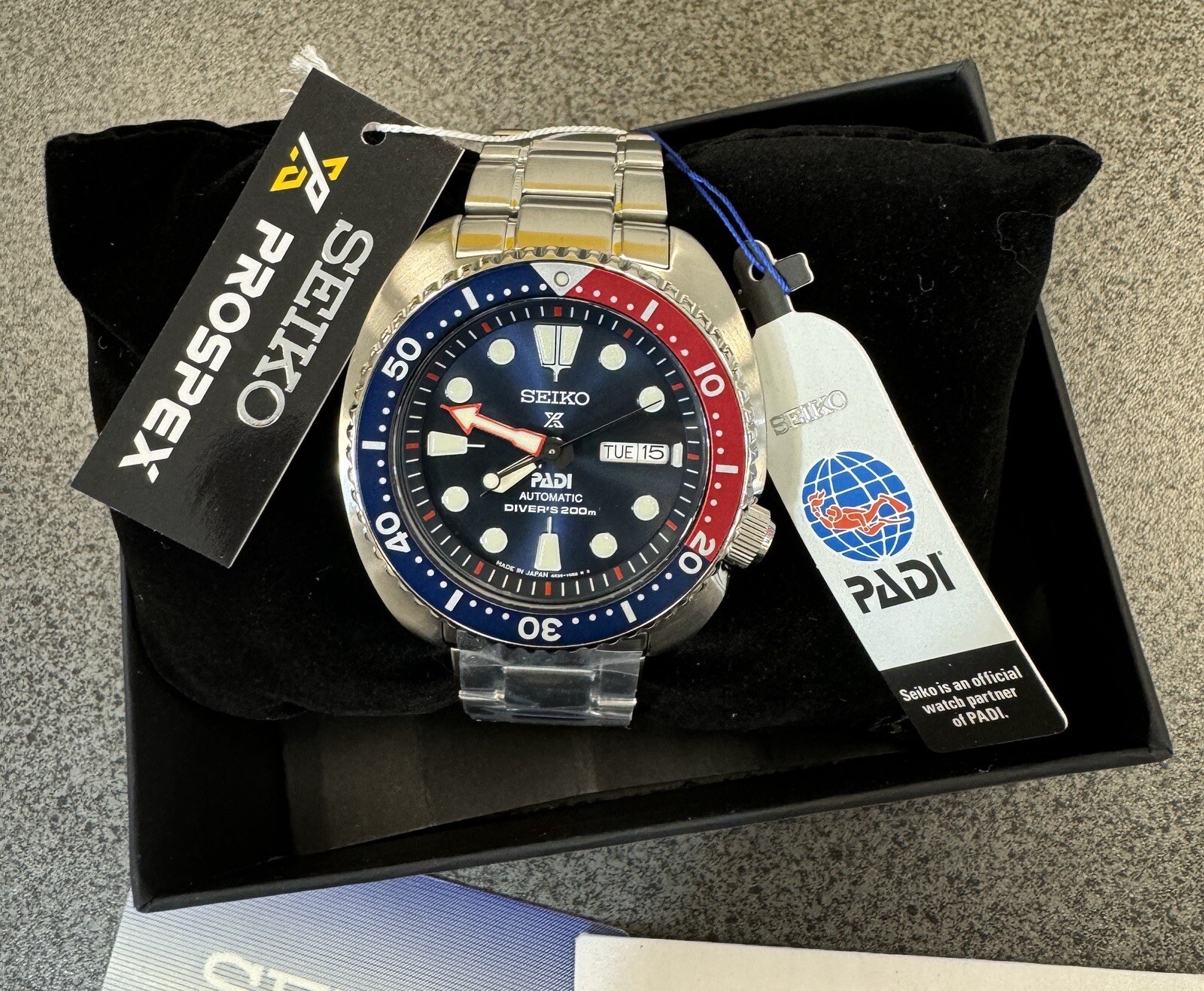 Seiko Prospex Turtle PADI 24 jewels Automatic Men's watch SRPE99 Made ...