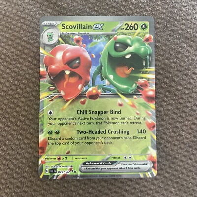 Scovillain ex 022/162 Double Rare SV Temporal Forces Pokemon English NM ...