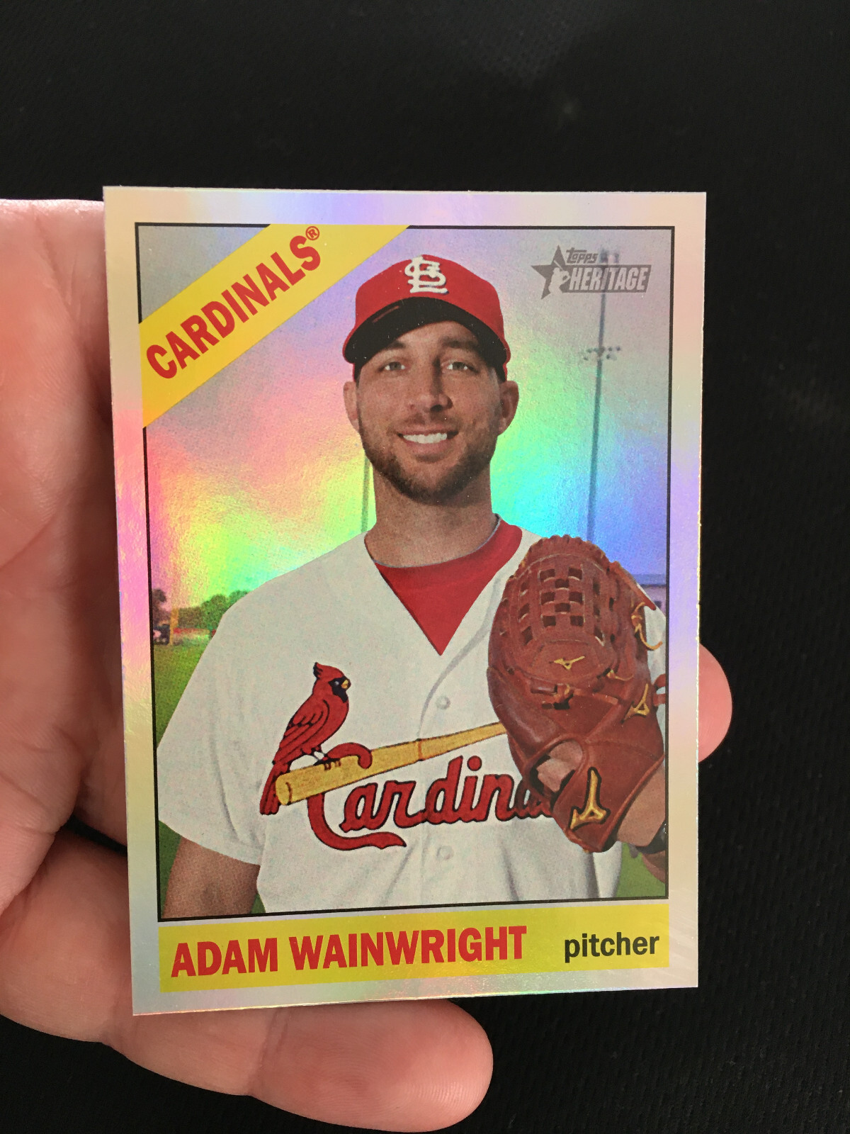 ADAM WAINWRIGHT INSERT " FOIL " TOPPS HERITAGE 2015 ST LOUIS BASEBALL ...