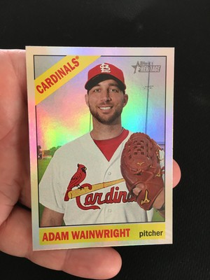 ADAM WAINWRIGHT INSERT " FOIL " TOPPS HERITAGE 2015 ST LOUIS BASEBALL ...